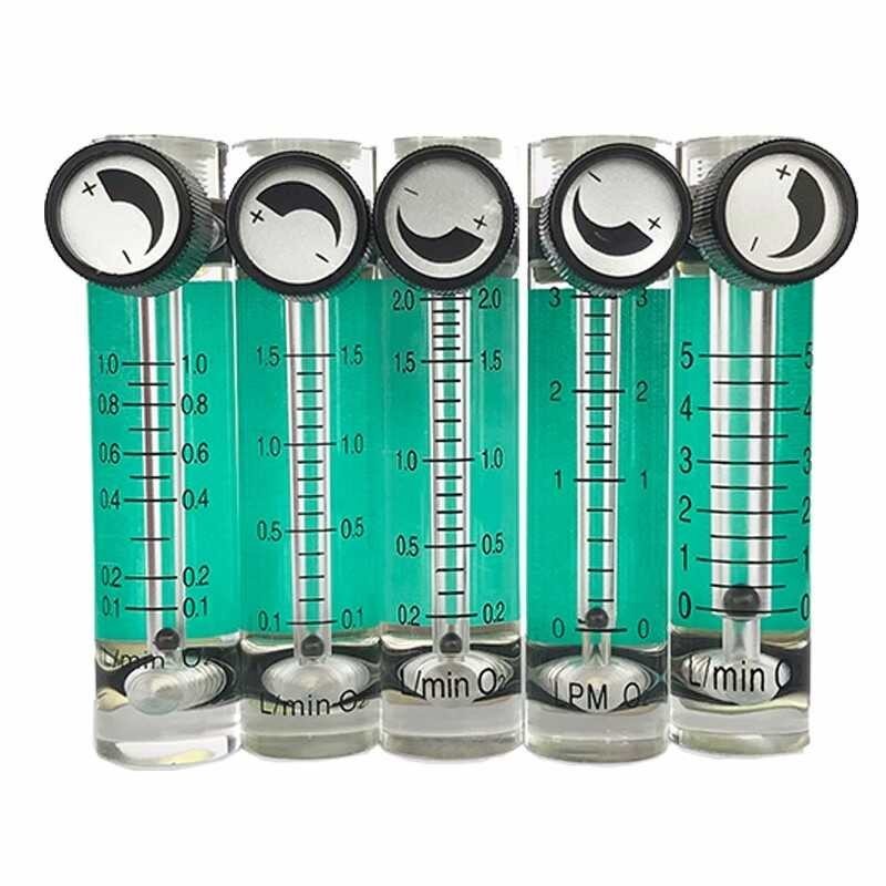 Air Oxygen Gas Flow Meter Caudalimeter Counter Flow Indicator O2 Oxigen ...