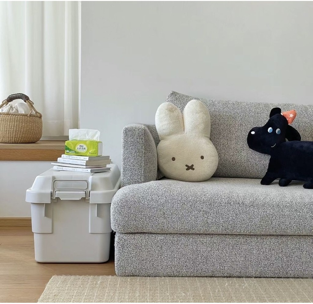 Miffy Plush Pillow Kawaii Cartoon Rabbit Anime Plushie Doll Soft ...