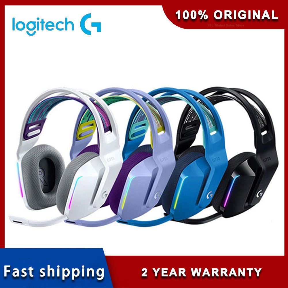 Logitech G733 LIGHTSPEED Wireless Headphones RGB DTS X2.0 7.1 Surround ...