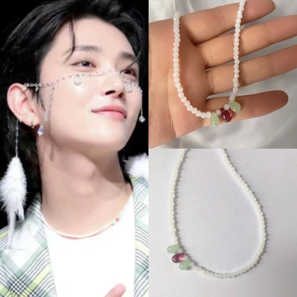 Kpop Idol SEVENTEEN Joshua's Same Crystal Collarbone Chain | Shopee ...
