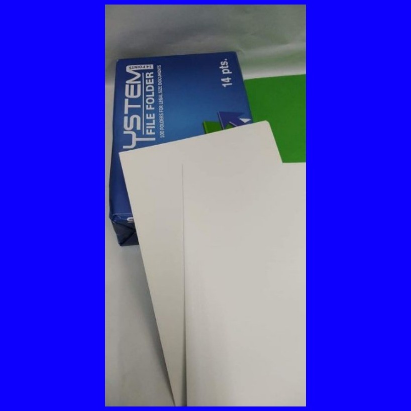 File Folder White Long and Short 14 points 1 ream 100 pcs | Shopee ...