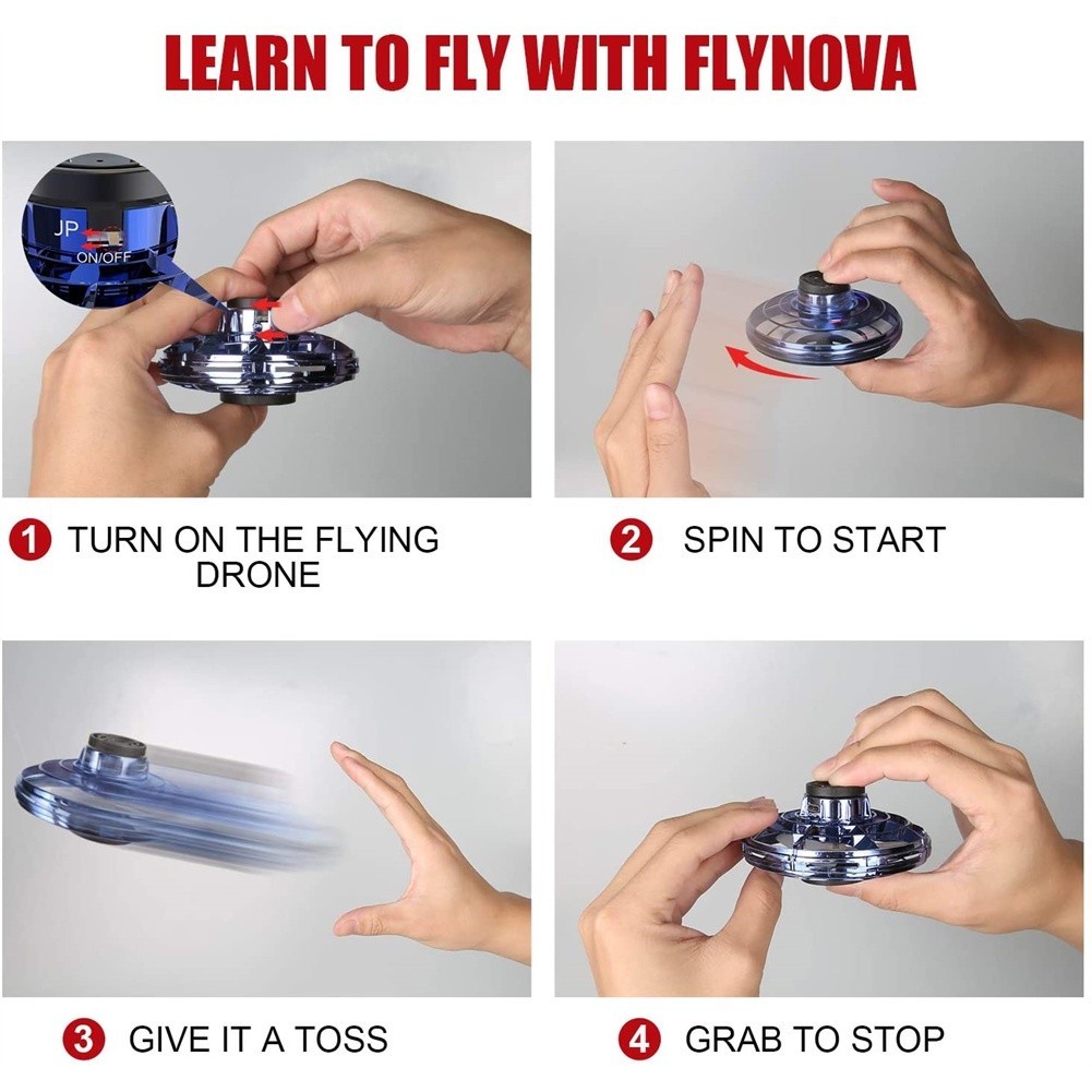 Flynova Pro 360° rotating UFO flying toy with led light, best kids ...