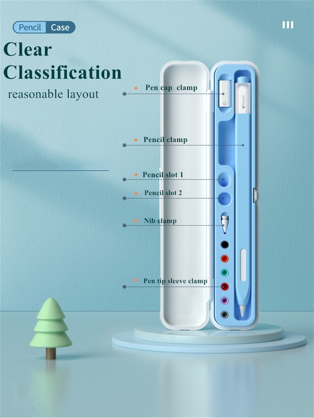 Universal Pencil Box For Apple 1/2 Samsug Xiaomi Huawei Pen Accessories ...