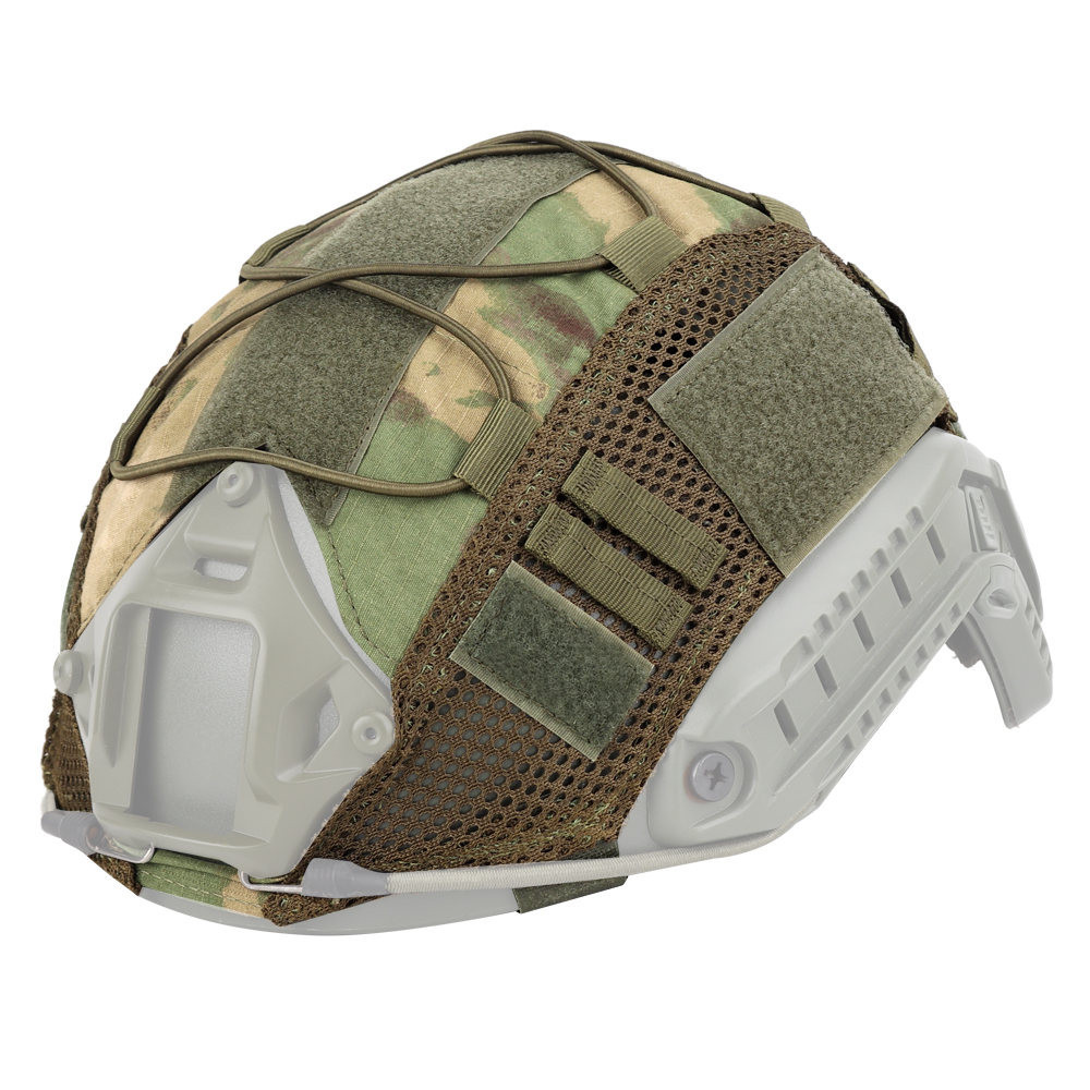 LUC Jungle Camouflage Helmet Cover for Fast MH PJ BJ OPS-Core Helmet ...