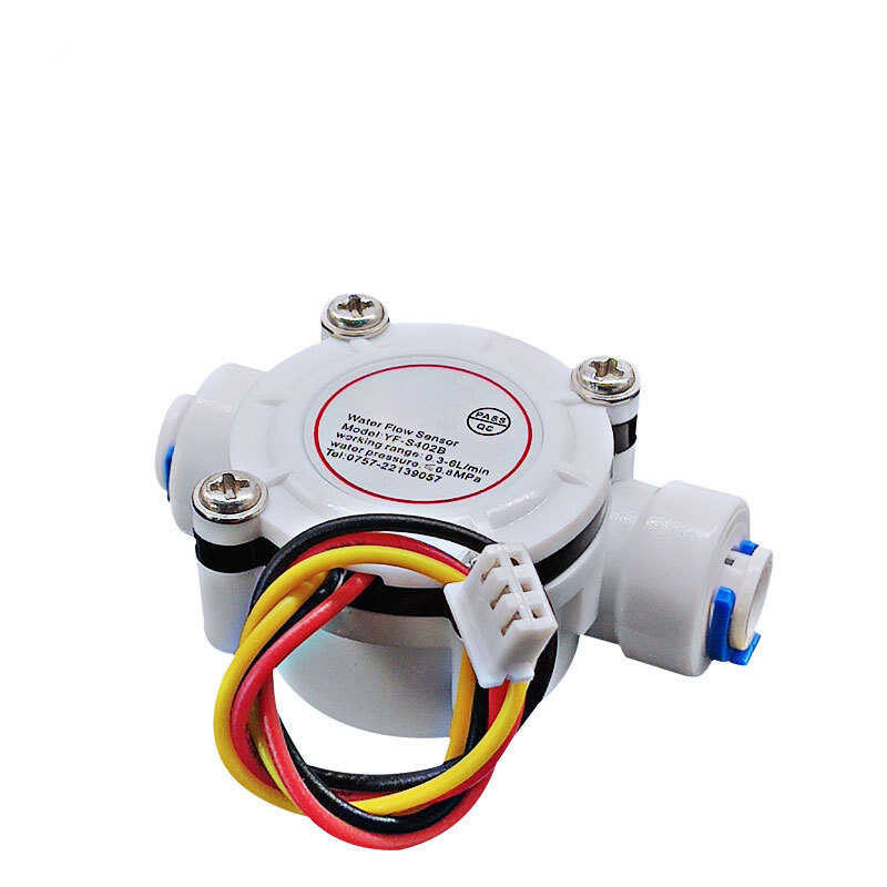 DN8 DN10 PE Pipe Water Flow Sensor 1.75MPa Hall Sensor 1/4" 3/8" Coffee ...
