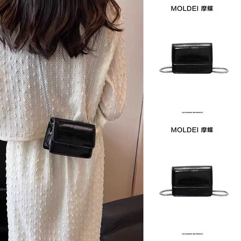 girl's Mini niche black exquisite chain crossbody bag | Shopee Philippines