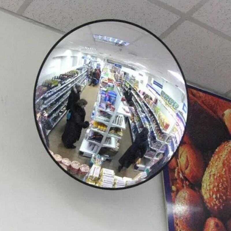 Convex Mirror Outdoor 11.8In Round Security Mirror Round Fish Eye ...