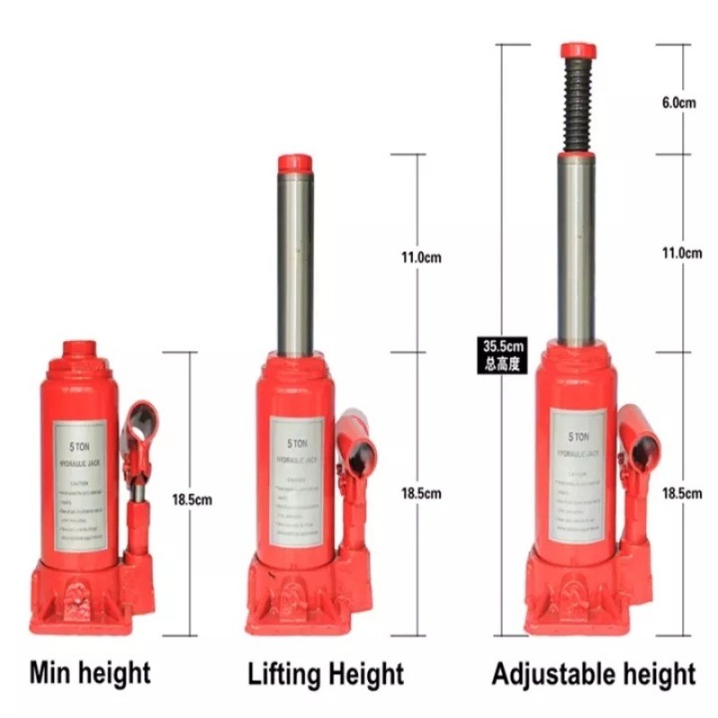 2T/5T/10T Car Hydraulic Jack Hydraulic Extra Heavy Duty Bottle Type ...