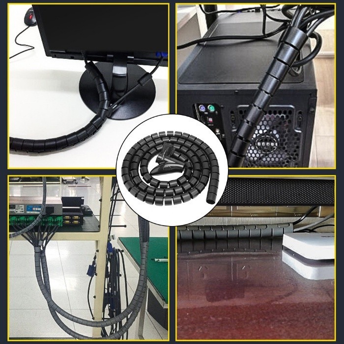 HOME 22MM/28MM Flexible Spiral Tube Cable Organizer,Wire Organizer ...