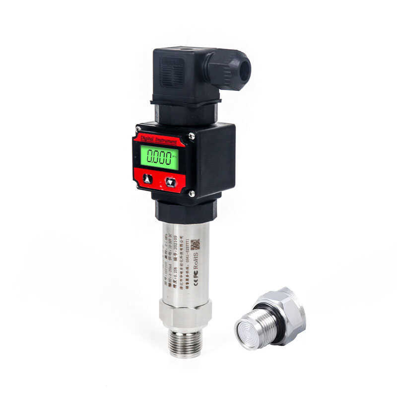 Flat film pressure transmitter sanitary diaphragm pressure sensor 4-20mA anti-blocking type ...