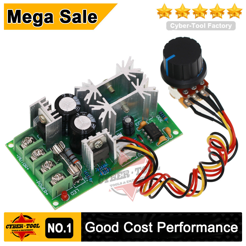 20A 12-48V Motor Speed Control PWM DC Motor Speed Controller Switch ...