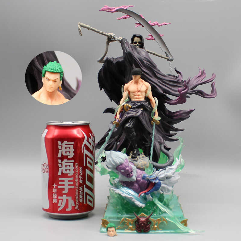 27 Cm ONE PIECE Figures Roronoa Zoro Action Figures Straw Hat Zoro One ...