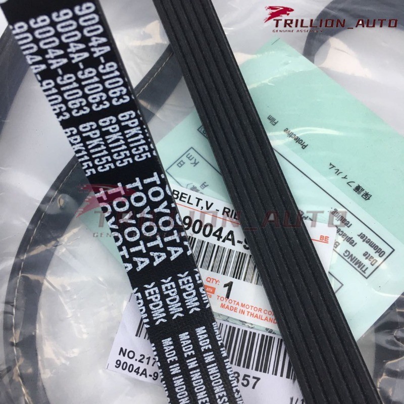 Toyota Wigo Fan Belt 9004A-91063 6PK1155 for Car Parts | Shopee Philippines