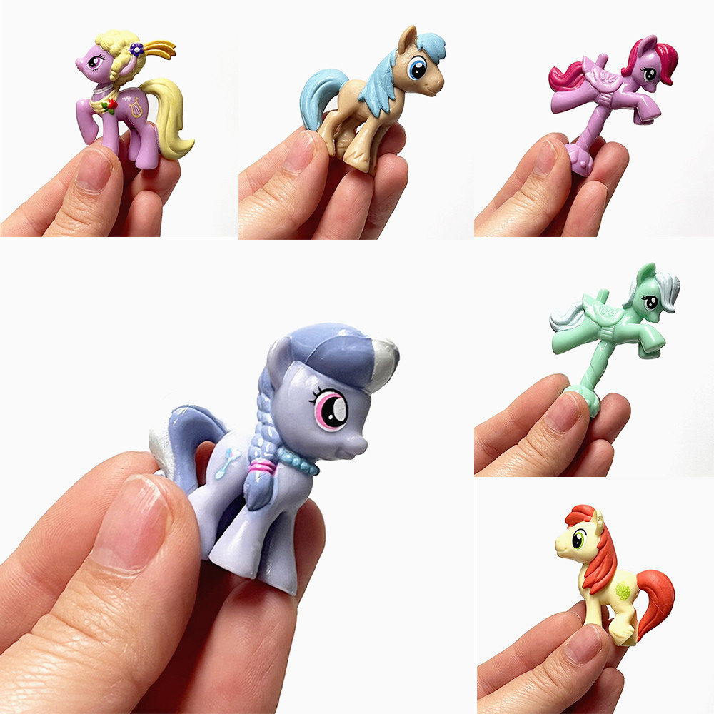 7pcs/set Mini Ponies My Little Pony Figurines Rainbow Dash Fluttershy ...