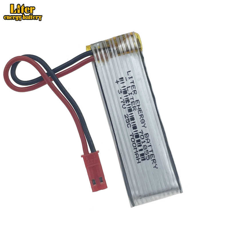JST-2P 701855 3.7V 700mAh Drone Rechargeable Li-polymer Battery 701855 ...