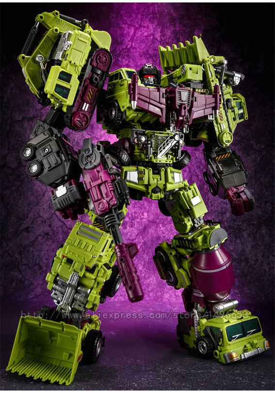 JIO NBK Oversize 6 IN 1 Devastator Transformation Toys Boy Robot Car KO ...