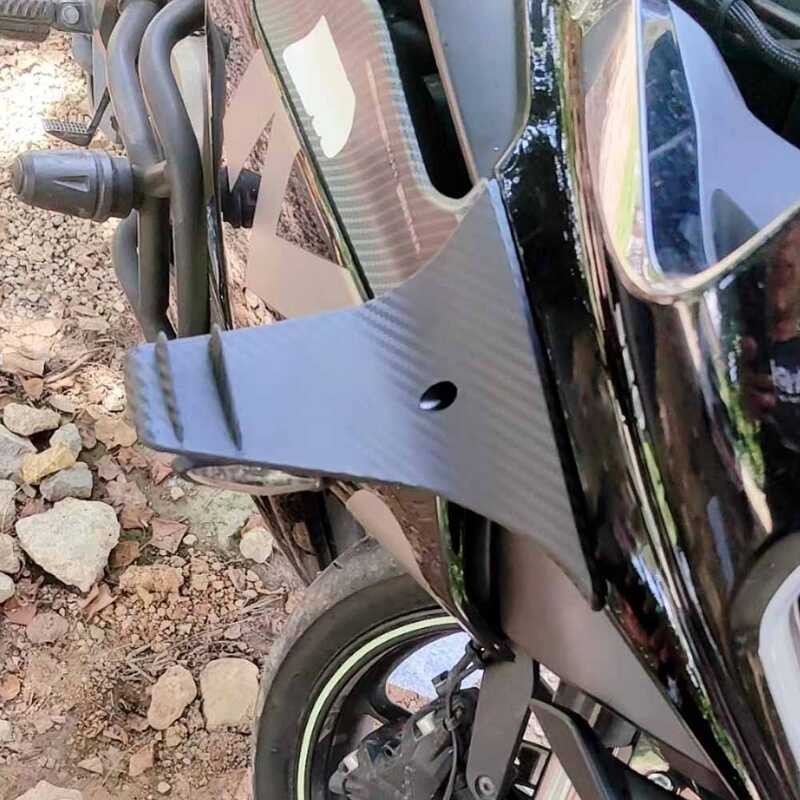 Motorcycle Front Fairing Aerodynamic Winglets Side Spoilers Dynamic ...