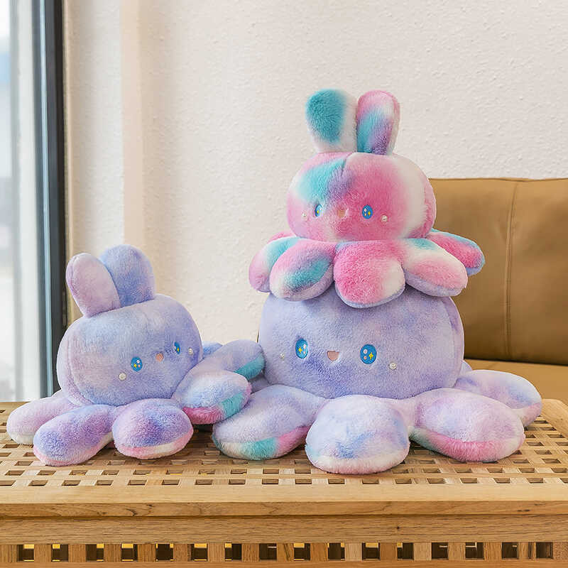 Ang Gandang Flipped Octopus Rabbit Plush Toy Doll Na May Double-Sided ...