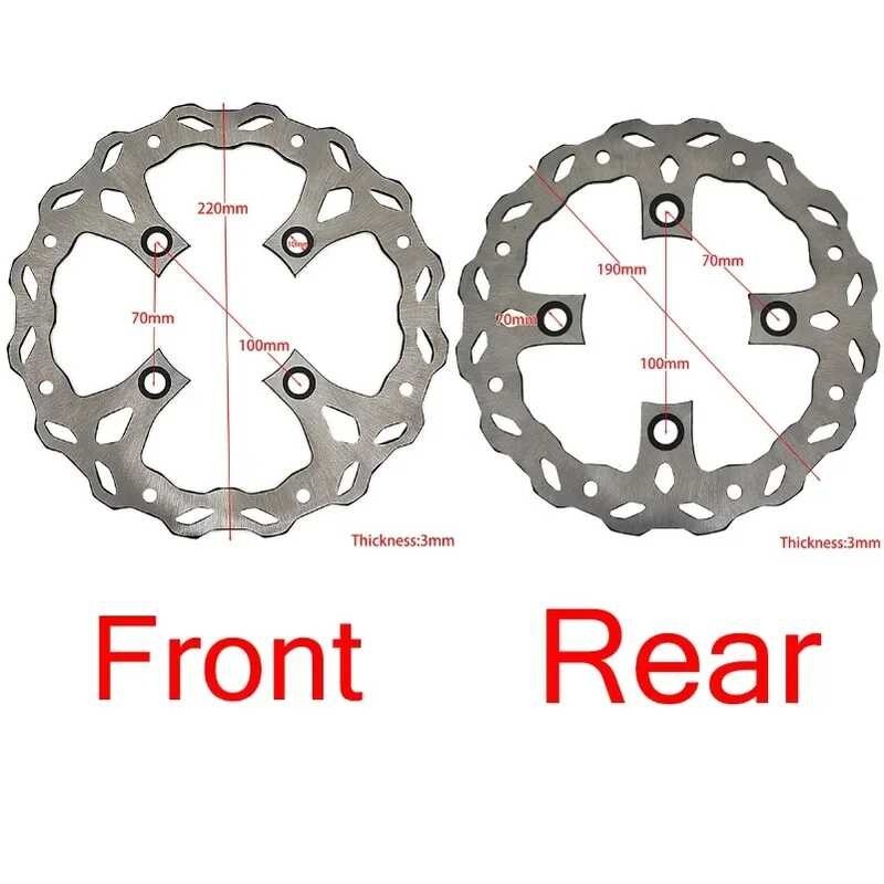 Motorcycle Front Rear 220 190Mm Disc Brake Disc Plate Rotor Para Sa 110 ...