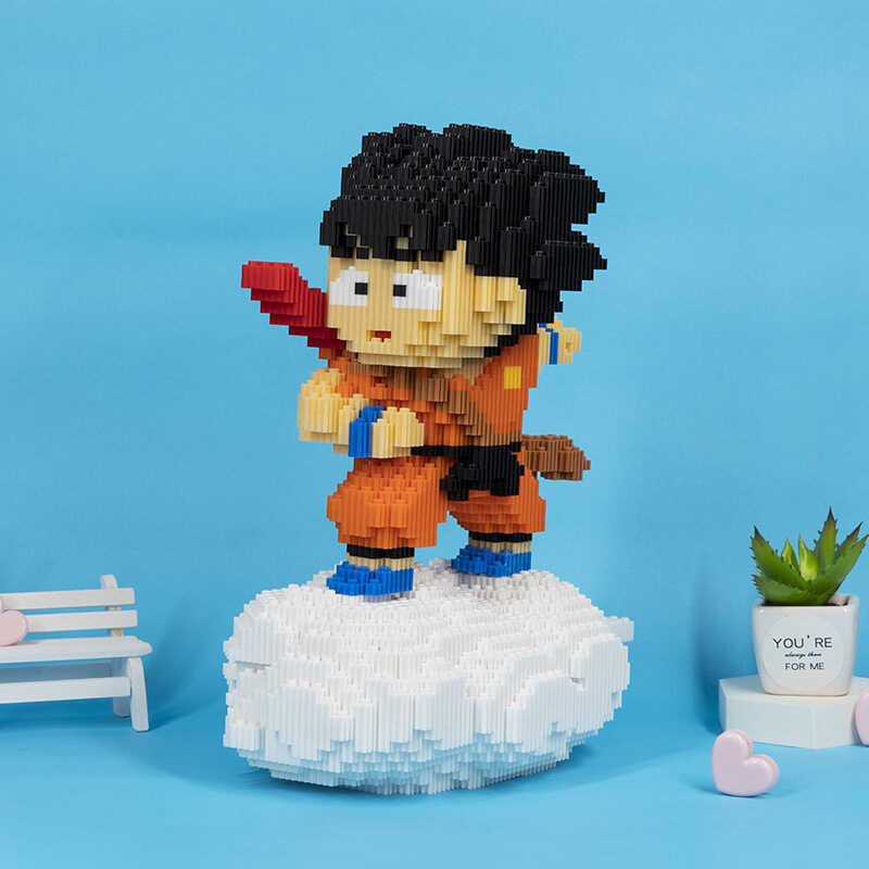 Dragon Ball Goku Particle Building Blocks DIY Spelling Educational Toys ...
