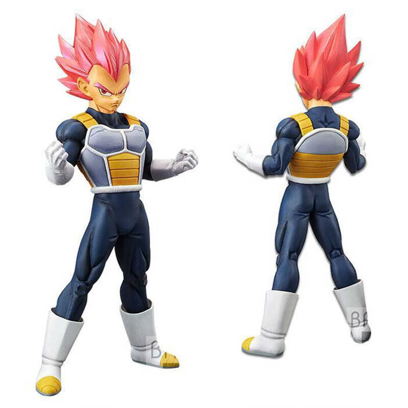 Dragon Ball Z Figure Vegeta Super Red Hair Movie Ver. Anime PVC Figure ...