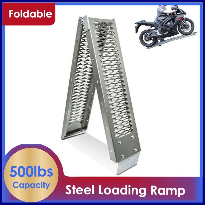 Motorcycle Folding Ladder Bike Ramp Bike Transportation (READY STOCK ...