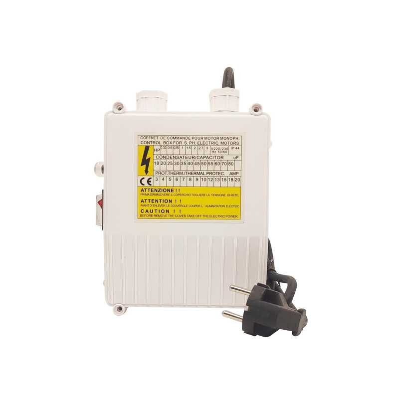 Deep well submersible pump power control junction box 220V motor ...