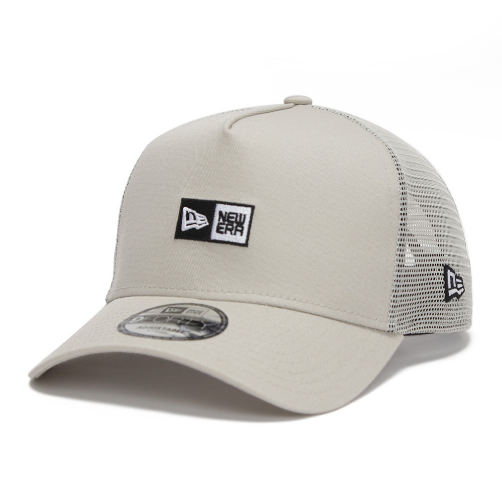 New Era Box Logo Stone 9FORTY A-Frame Trucker Snapback Cap | Shopee ...
