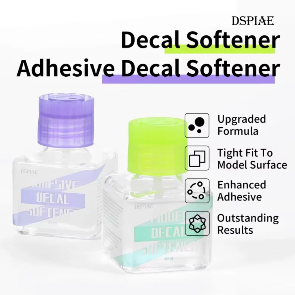 DSPIAE ETC-03/04 Decals Softener Glue Adhesive Assembly 40ML Model ...