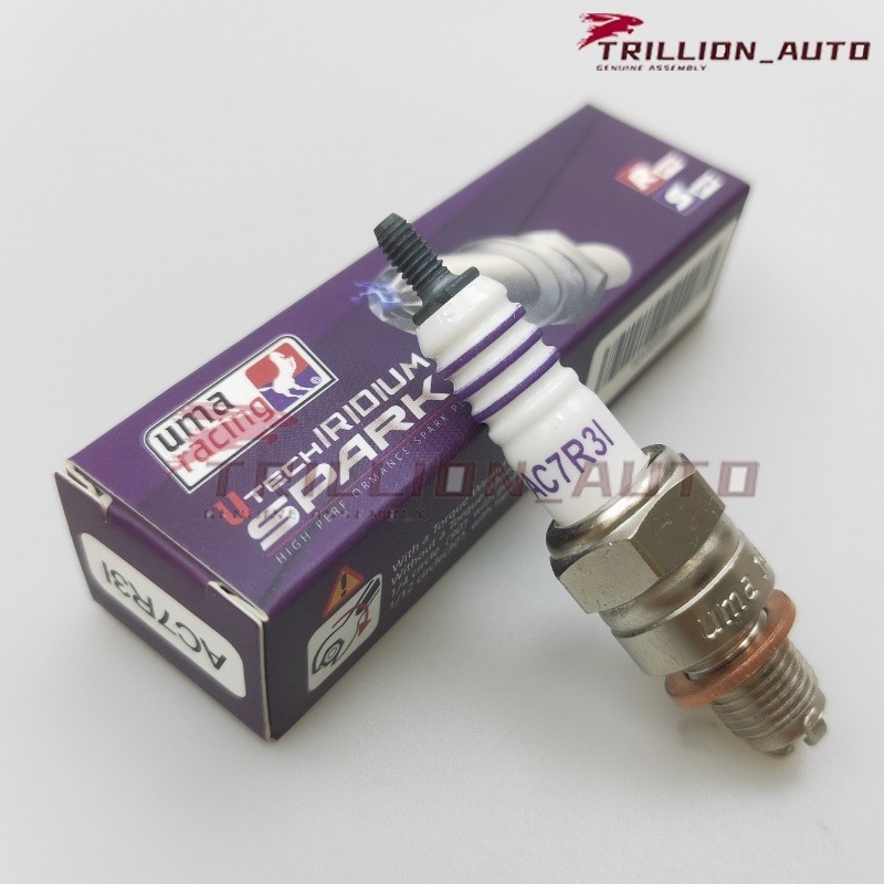 UMA IRIDIUM SPARK PLUG AC7R31 FOR RAIDER, NMAX, AEROX, CLICK, RS150 ...