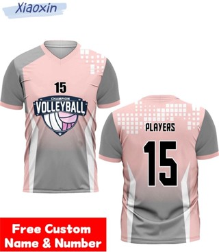 【Free Custom Name & Number】Volleyball Sublimation T Shirt New Design 2023 VOLLEYBALL FULLY ...