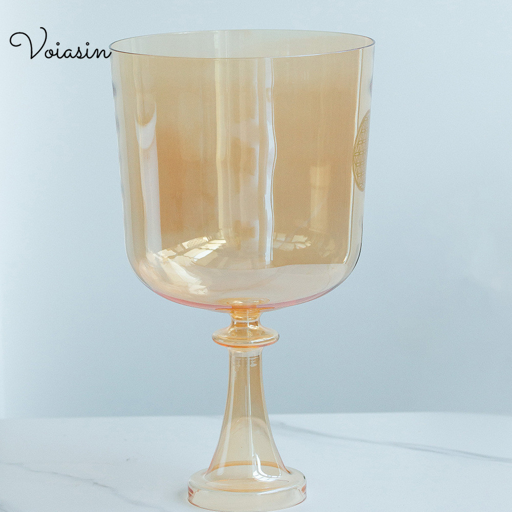 5-8Inch Top-level Hand Singing Grail, Sunshine Orange, Chakra Clear ...