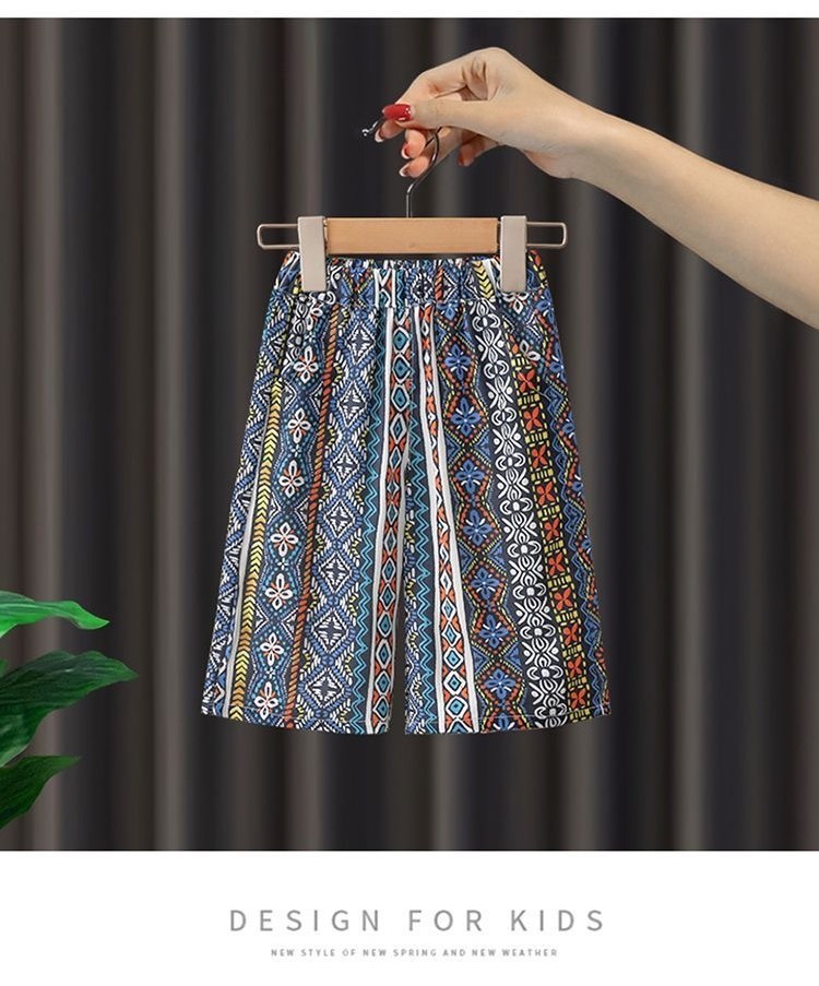 100-150cm Girls Sleeveless Sets Summer Girls Ethnic Wear Fashion Sets ...