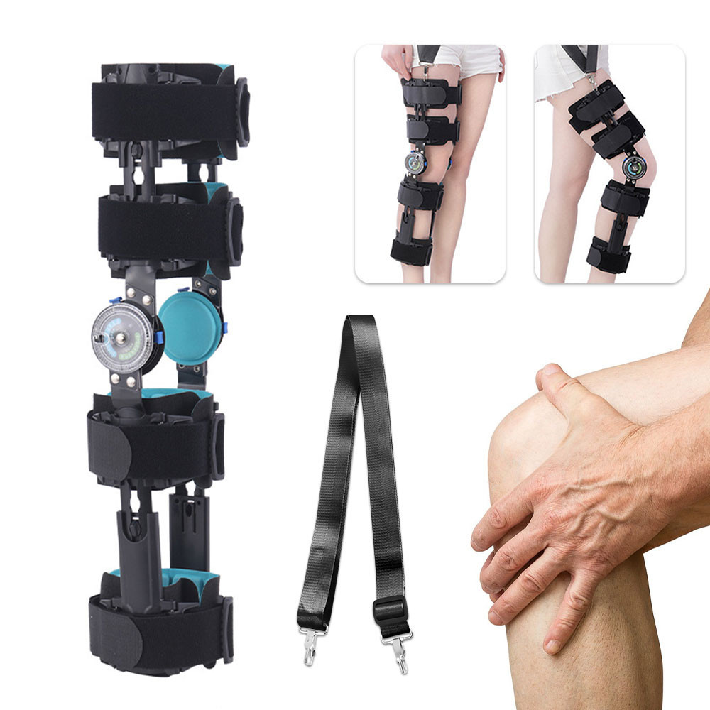 Adjustable ROM Hinged Knee Brace Leg Support for Join Pain ...