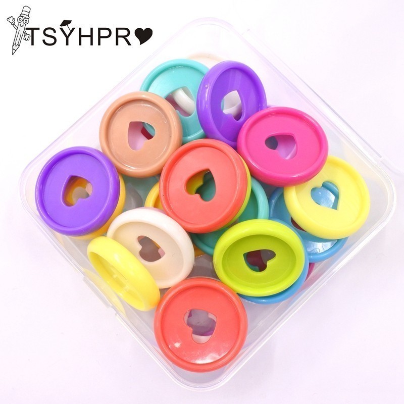 30 Pcs DIY Heart/Tree Disc Bound Discs Binder Rings for Notebooks 24mm ...