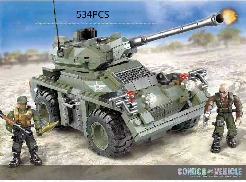 Germany Military Condor War Chariot Building Block 1:36 Scale Ww2 Mega ...