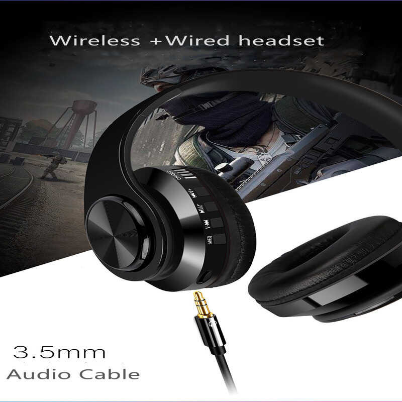 Headset Ear Head Bluetooth5.0 Wired Gaming Bass Mobile Ipad Notebook,PC ...