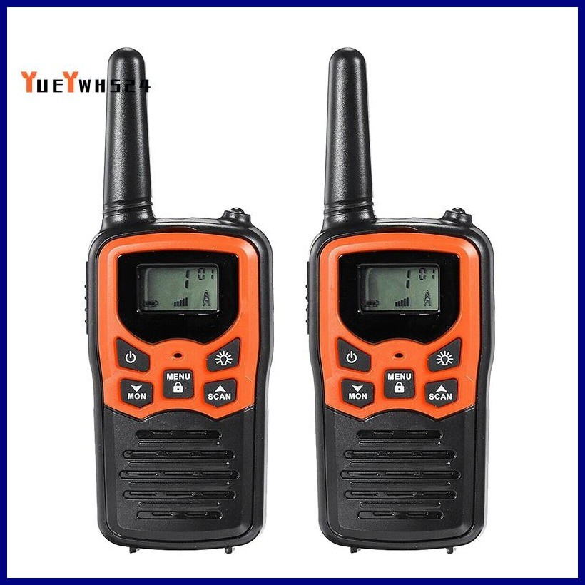2Pcs Handheld Walkie Talkie Radio 22 Channels Set 10 Km Uhf 400-470 Mhz ...