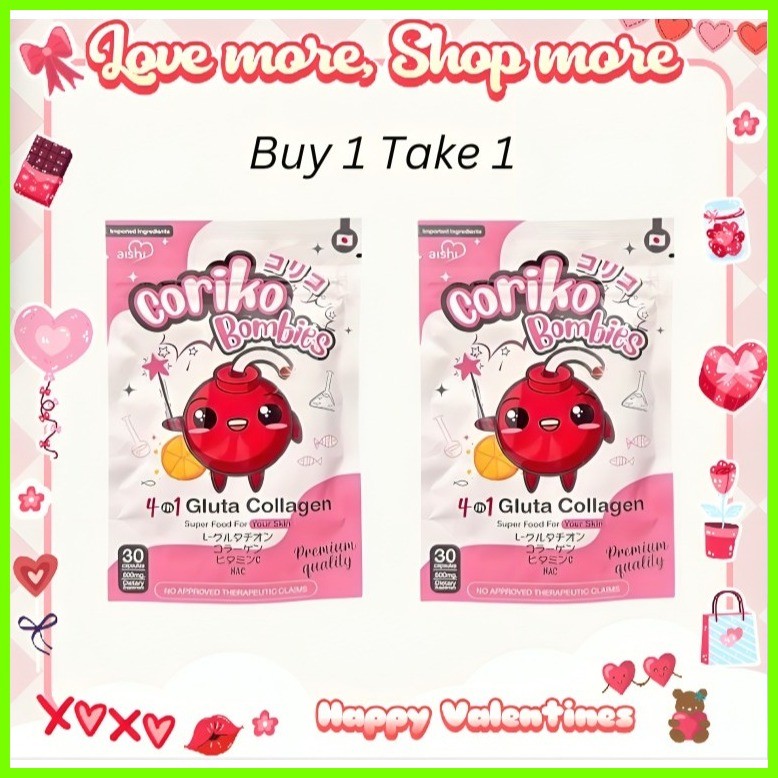 BUY 1 TAKE 1 Coriko Bombies 4in Gluta Collagen (Made in Japan) | Shopee ...