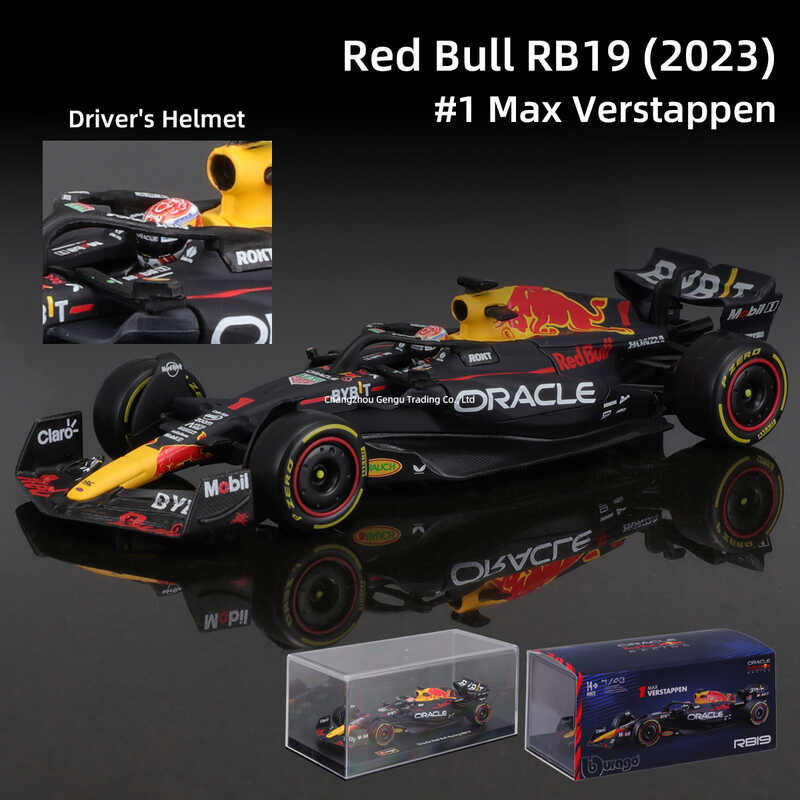 Bburago [Luben] 1:43 Red Bull 2023 F1 Racing Rb19 Die Cast Vehicles ...