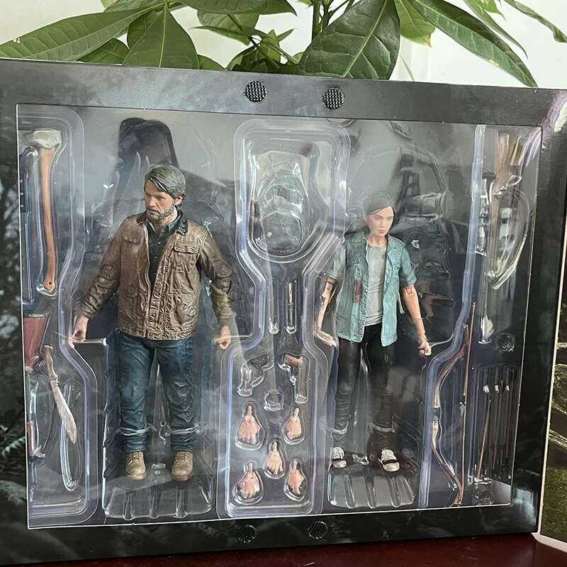 Xj NECA The Last Of Us Part 2 Joel Ellie With Bow Action Figure 18Cm 2Pcs Set Model Toy Joint ...