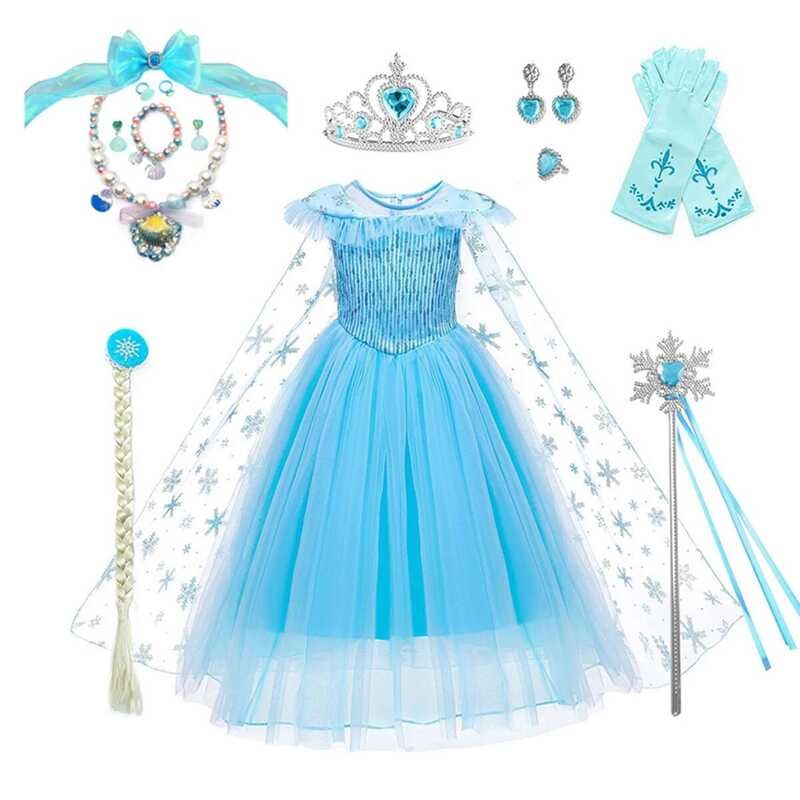 LY Shiny Toddler Little Girls Movie Princess Frozen Elsa Birthday Party ...
