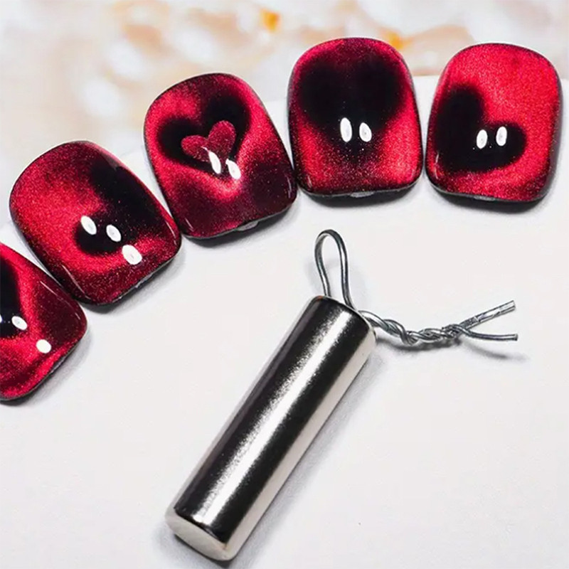 6Pcs Cat Eyes Nail Magnet Set with Flexible Iron Wire For Creating ...