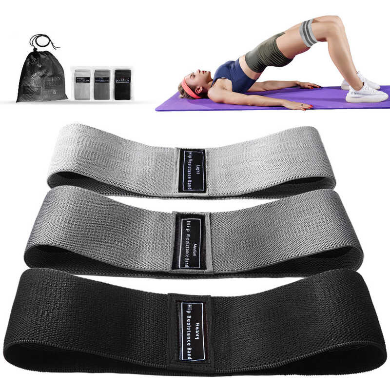 LY Fabric Hip Booty Bands Glute Thigh Elastic Workout Bands Squat ...
