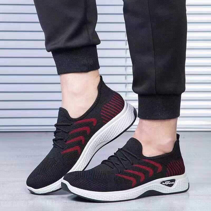 h Shoes Soft And Comfortable Middle Aged And Elderly Casual Shoes Men's Breathable Mesh Men's ...