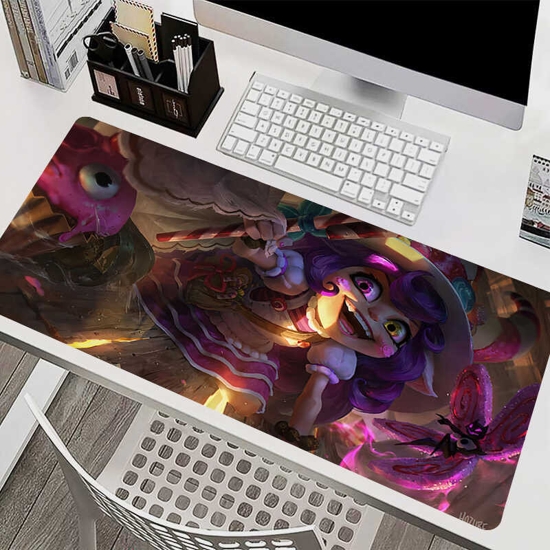 e Pad League Of Legends Cute Lulu Keyboard Pad PC Game Cabinet Carpet ...