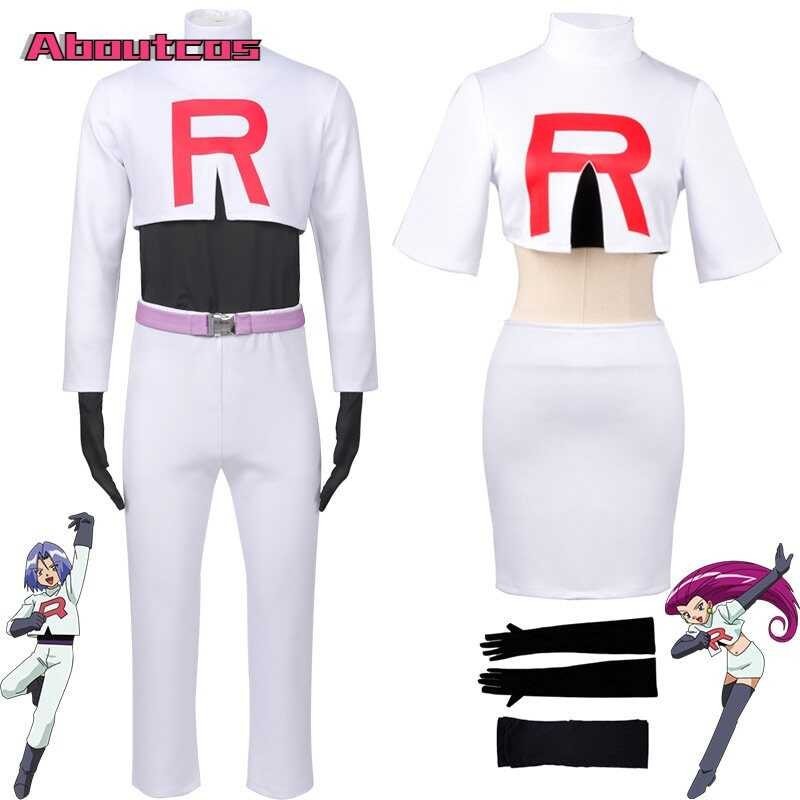 Aboutcos Cosplay Costume For Adult Team Rocket Jessie Musashi James ...