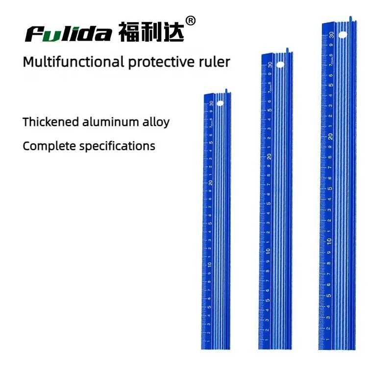 High precision ruler anti slip at anti-cutting aluminum alloy thicken ...