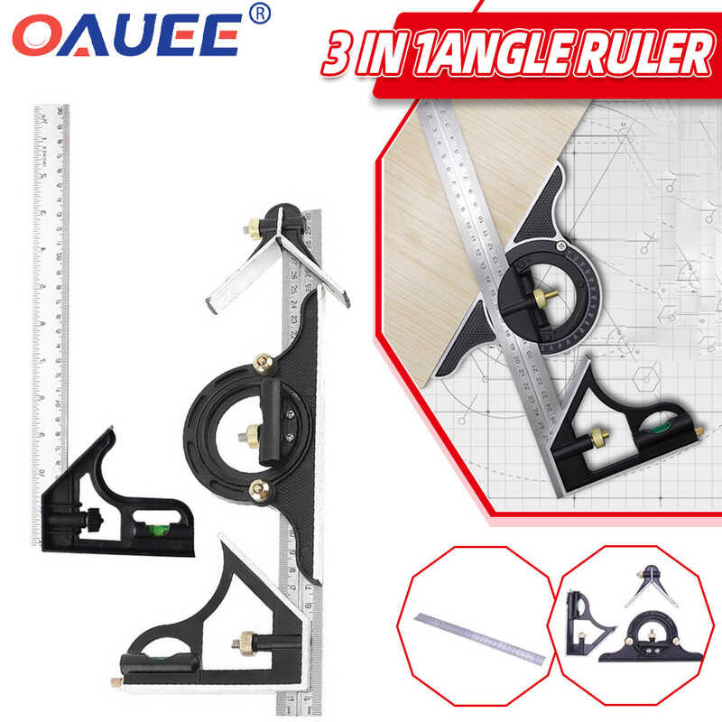 3 Sa 1 Kuwadrado Anglo Ruler Set Aajustable Woodworking Tools Multi ...