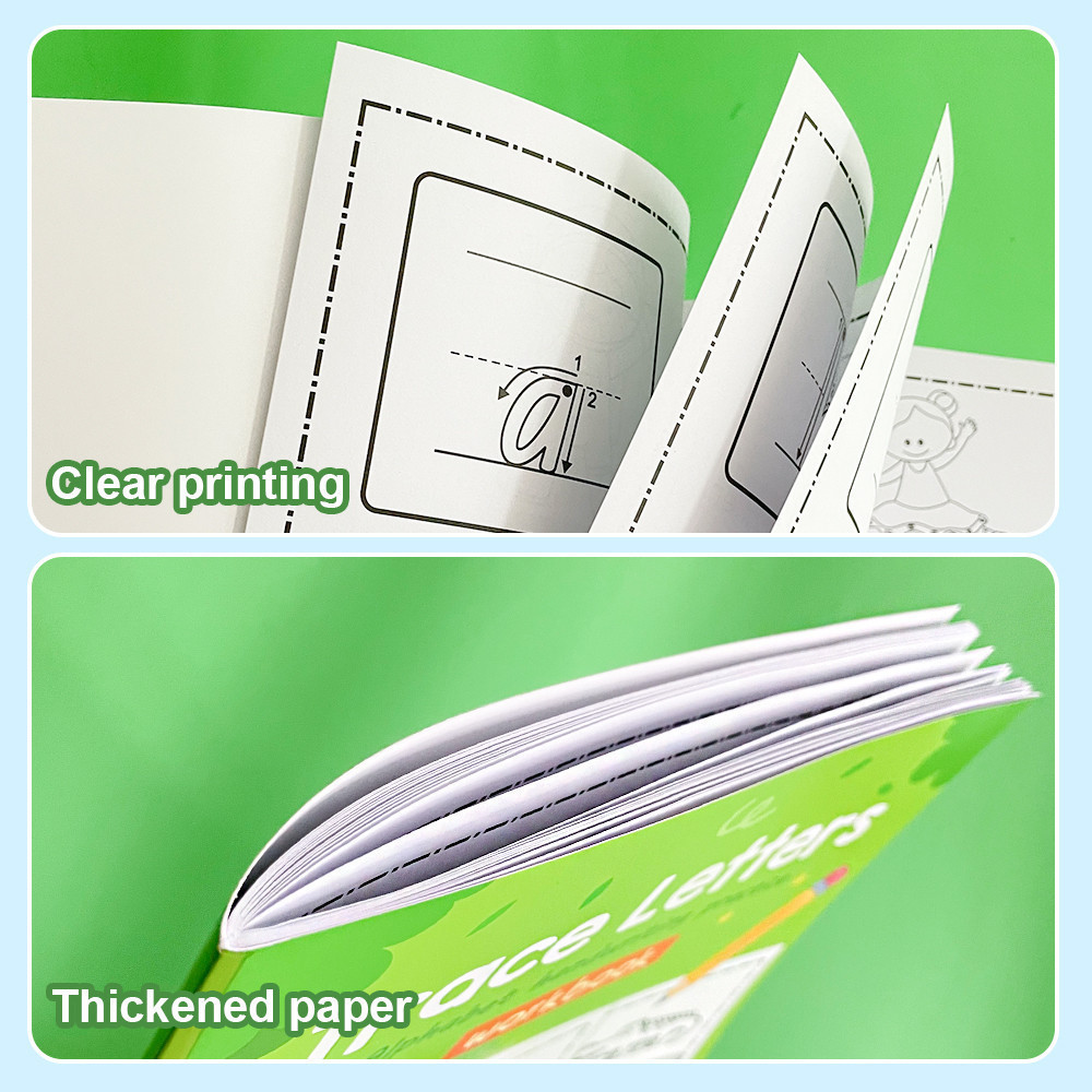 52Pages Trace Letters Alphabet Copybook for Kids Baby Preschool 26 ...